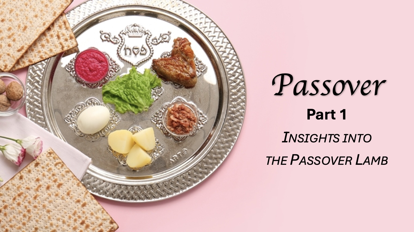 Passover (Part 1) - Insights Into the Passover Lamb - Torah Today